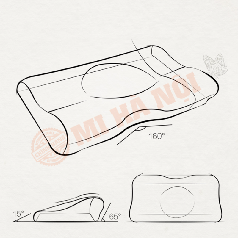 Gối Memory Foam hỗ trợ bảo vệ cổ Hyperbol 8H - H1/ H1 Pro/ H3