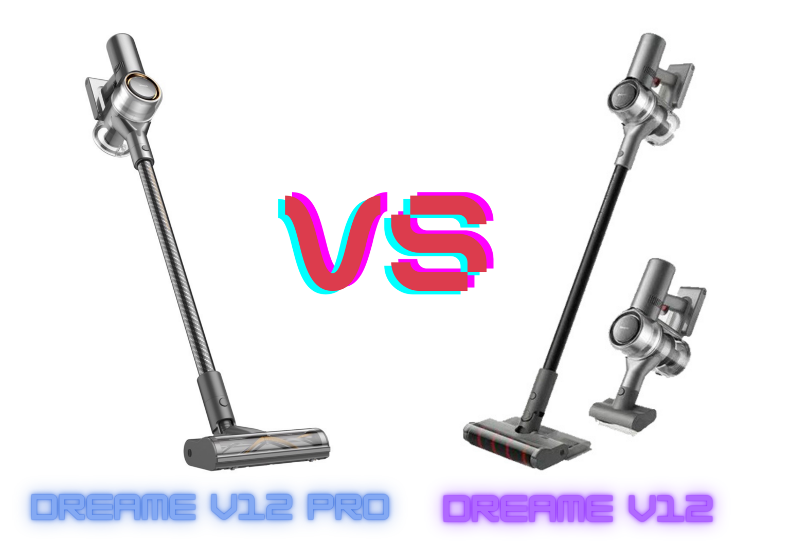 So sánh máy hút bụi cầm tay không dây Dreame V12 Pro vs V12