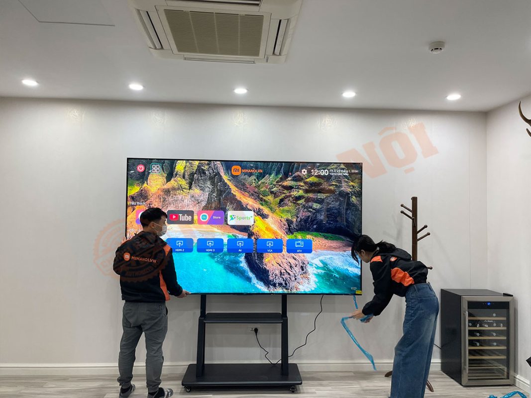 Tivi Xiaomi Redmi Max 100 inch - 4K, bộ nhớ 4+64GB, vi xử lý A73