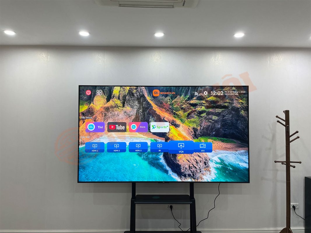 Tivi Xiaomi Redmi Max 100 inch - 4K, bộ nhớ 4+64GB, vi xử lý A73