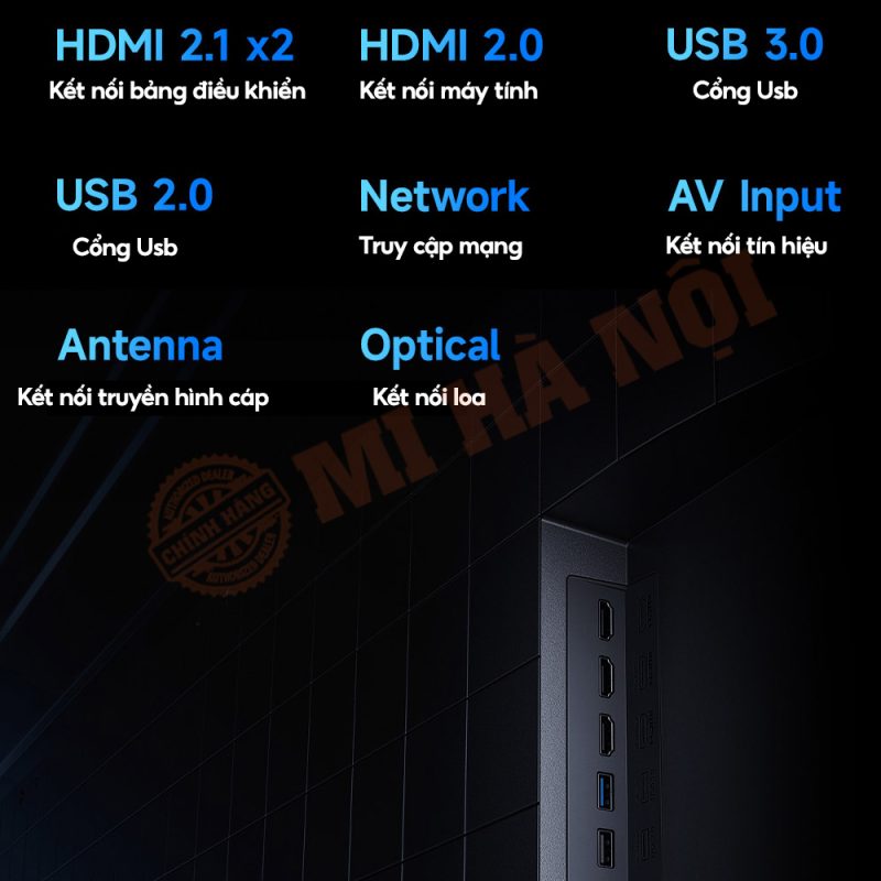 Tivi Xiaomi S65 Mini LED 65 inch – Tần số 240 Hz, chip lõi tứ A73, bù chuyển động MEMC