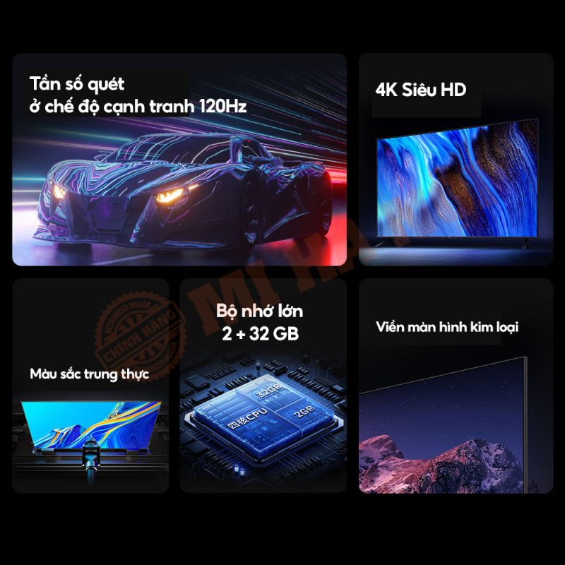 Bản Nội Địa - Tivi Xiaomi Redmi A55 55 inch- Màn hình 4K, tần số 120Hz ...