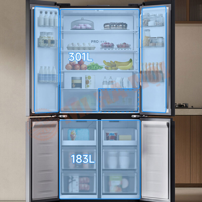 Tủ lạnh 4 cánh Xiaomi Mijia 513L & 513L Pro - Ngăn đông mềm