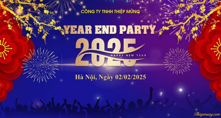 50+ mẫu Backdrop Year End Party 2025 ấn tượng, miễn phí