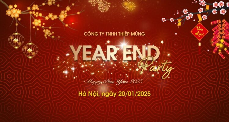 50+ mẫu Backdrop Year End Party 2025 ấn tượng, miễn phí
