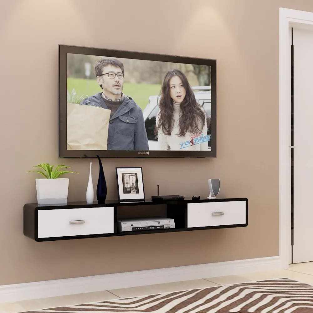 Cách chọn kích thước kệ tivi treo tường hợp lý