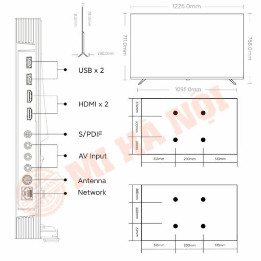 Tivi Redmi A55 55 inch 2025 L55RB - RAE- Tiết kiệm điện