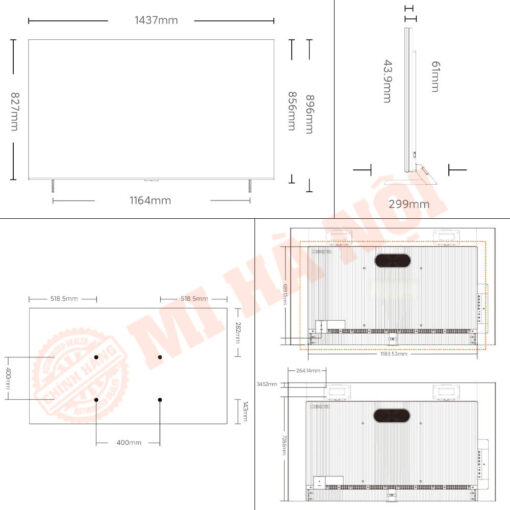 Smart Tivi Xiaomi S Pro 65 Mini LED 2026 L65MC-SP - Màn 4K,tần số 330Hz,Độ sáng 5200nits,viền ...